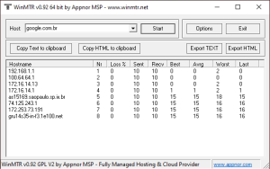 Utilizando o WinMTR no Windows – Ferenz Networks | Blog