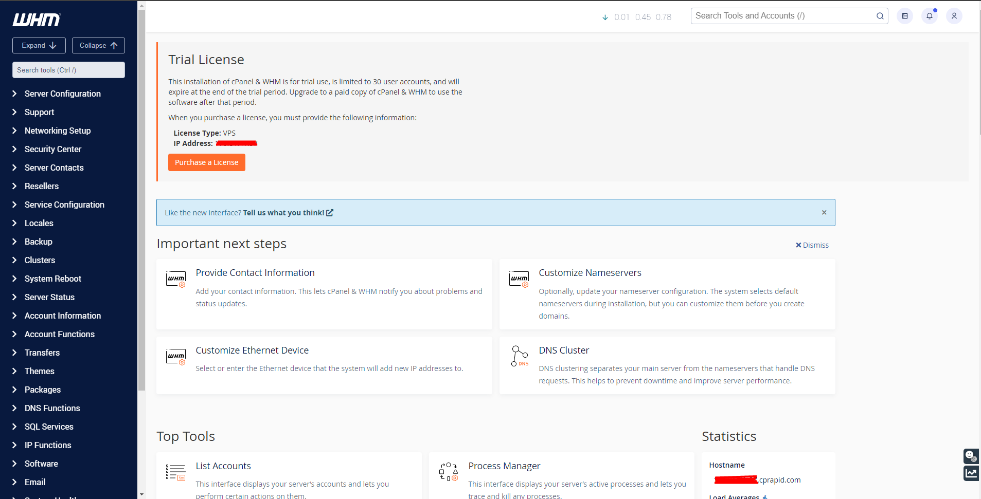 Instalando o WHM/cPanel no AlmaLinux – Ferenz Networks | Blog
